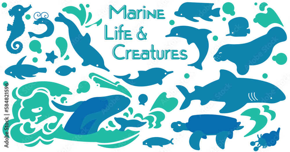 Marine Life and Creatures: Sea life, fish, mammals, and other Oceanic ...
