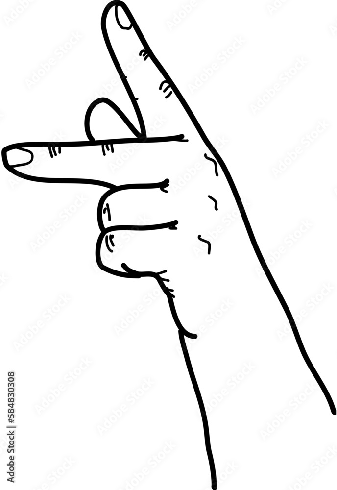 lingua italiana segni Italy sign language alphabet in vector LIS ...