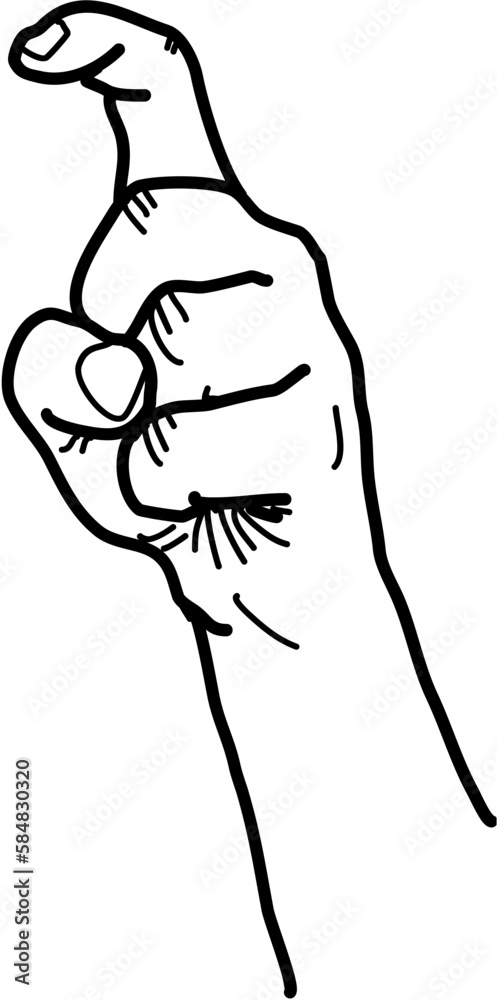 Poster lingua italiana segni Italy sign language alphabet in vector LIS ...