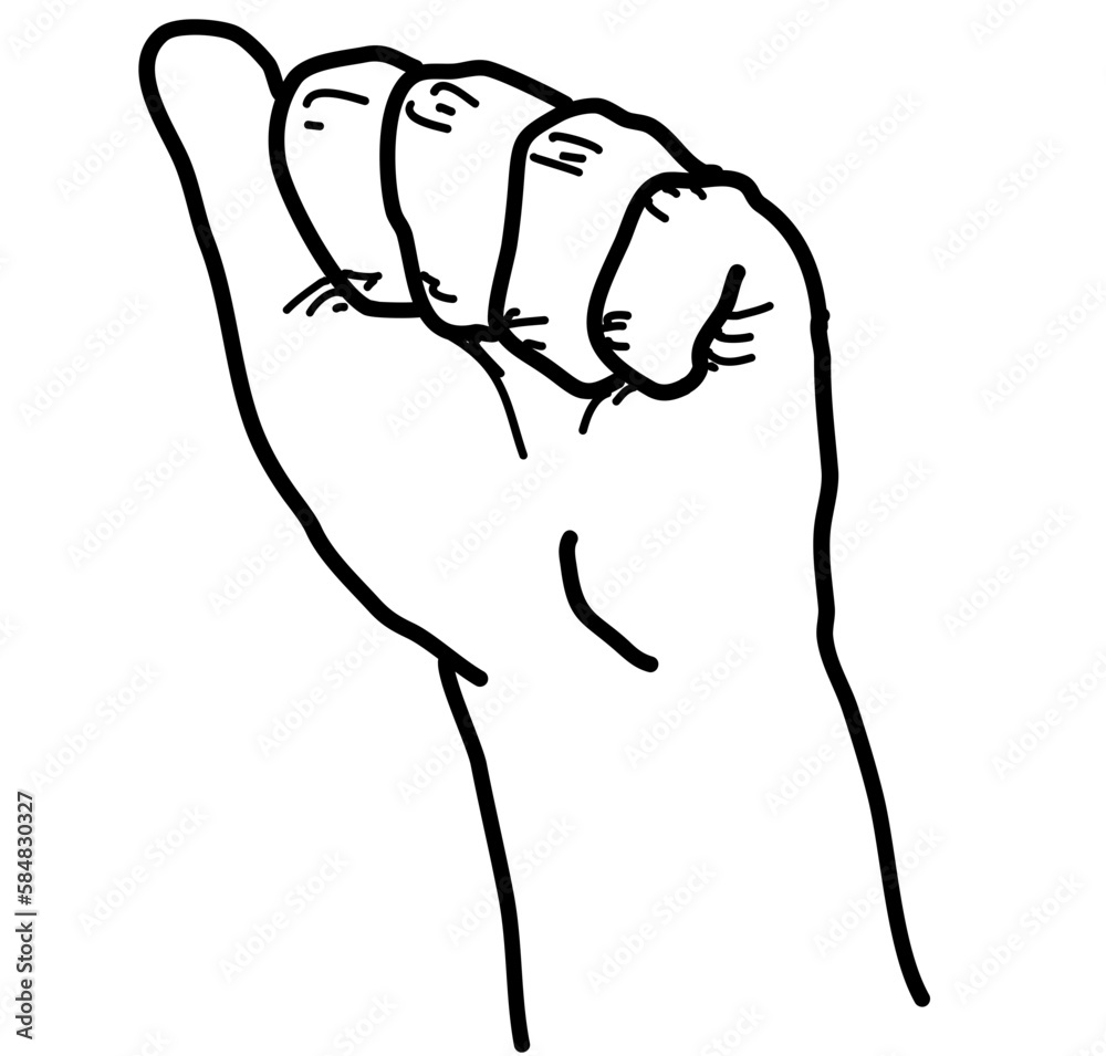 lingua italiana segni Italy sign language alphabet in vector LIS ...