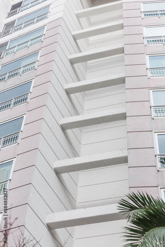 Structure of a part of a tall building. Stock Photo | Adobe Stock