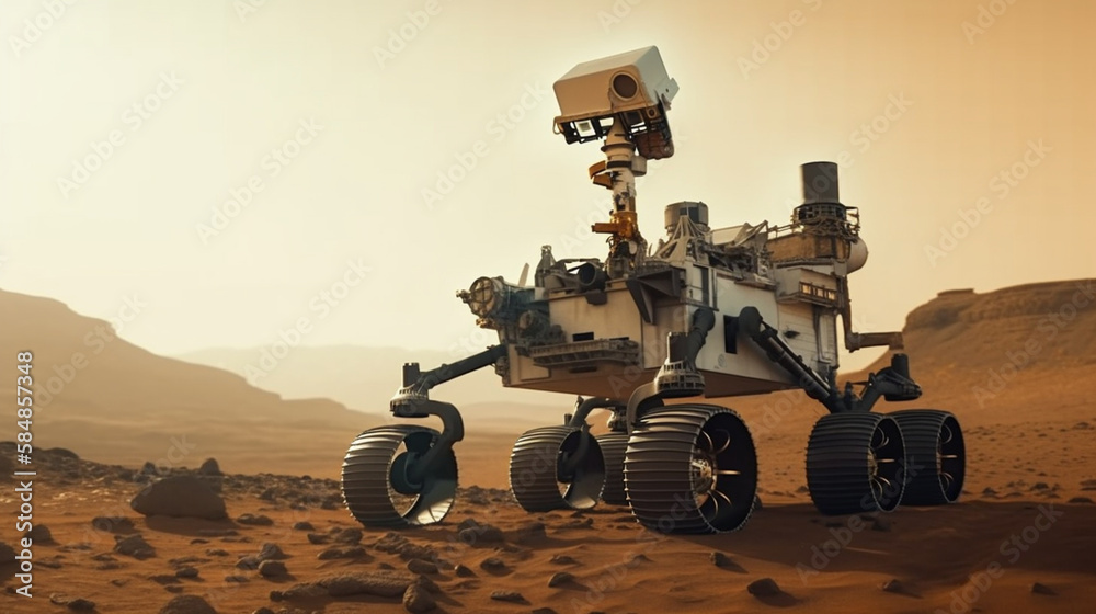 Mars Perseverance Rover is exploring surface of Mars,Space exploration ...