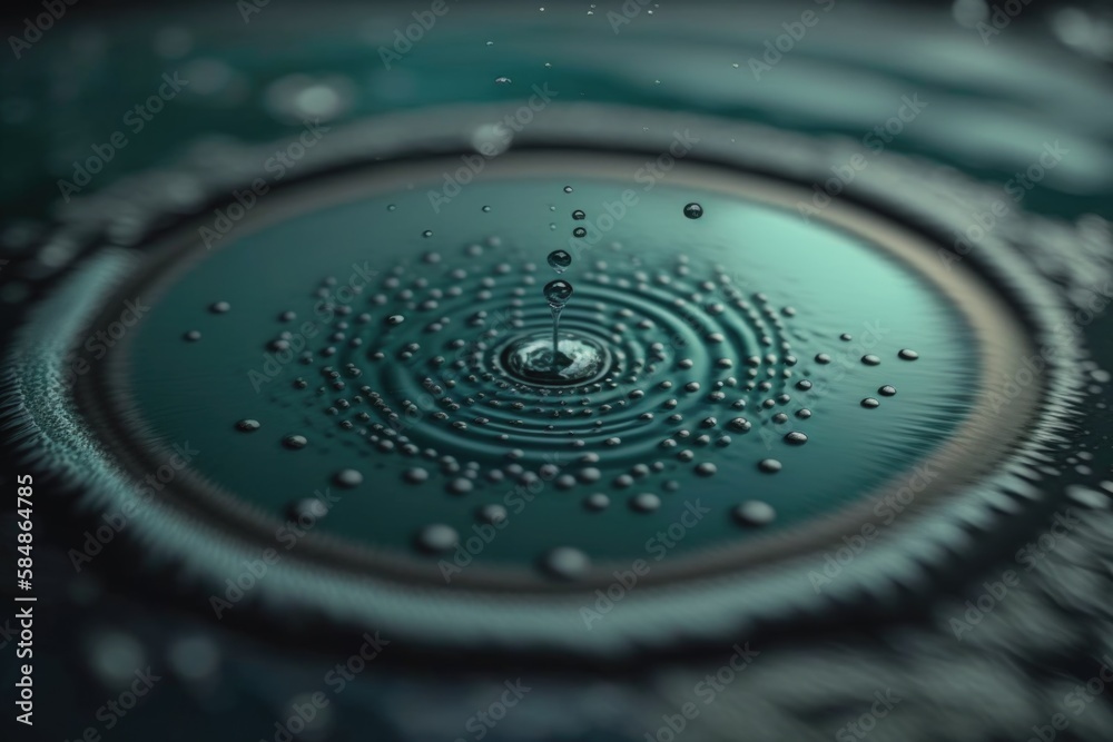 A Close Up Of A Water Droplet With A Black Background Oasis High-speed ...