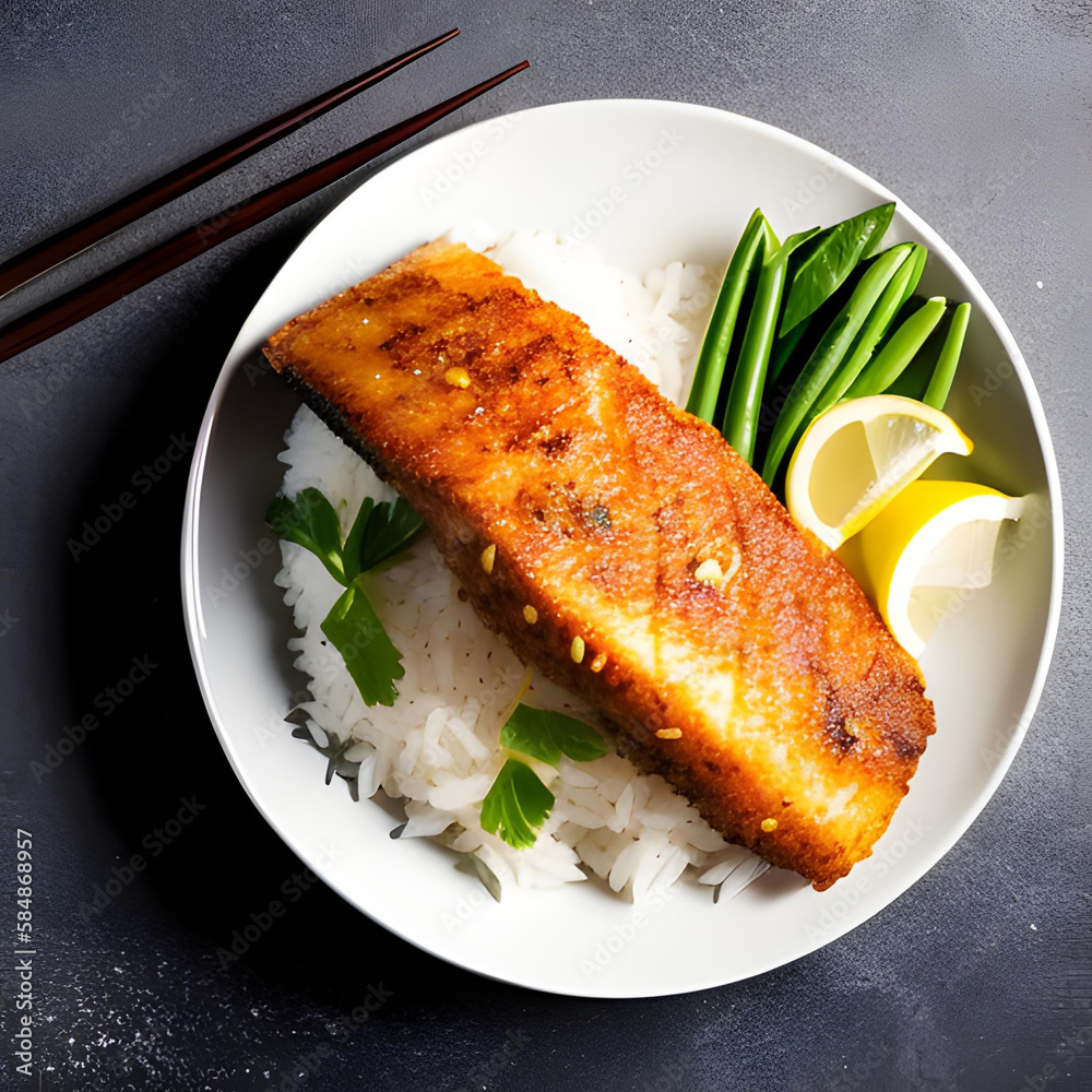 unbearable creativity of fish and rice Food Photography Stock ...