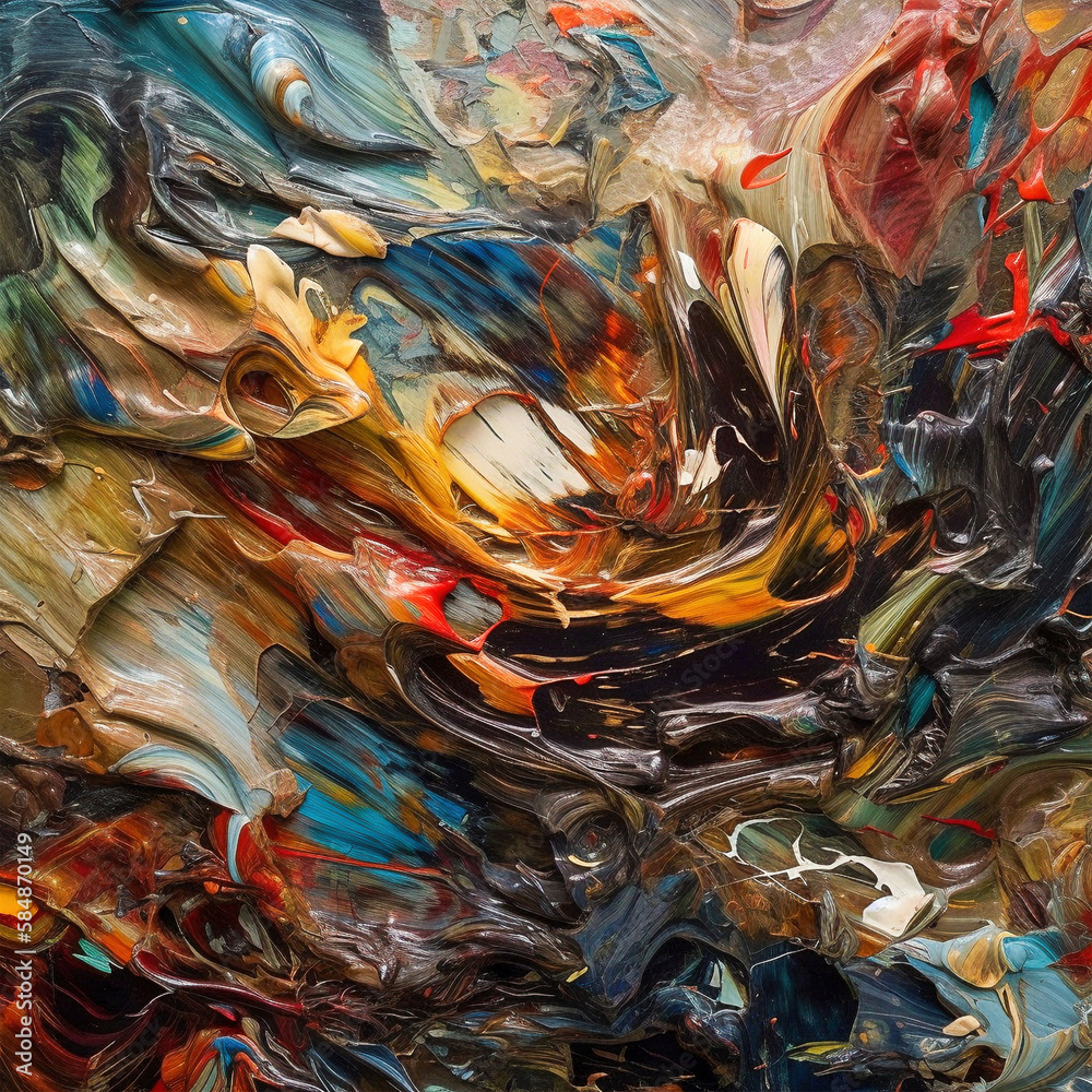 visit to the paint factory: mix (generative ai content) Stock ...