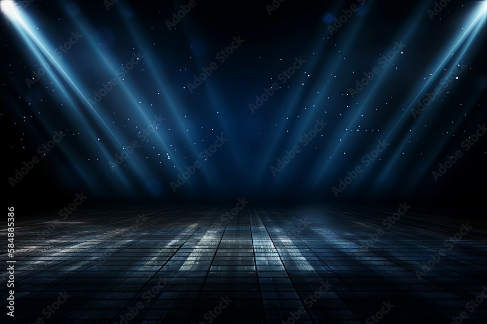 Abstract illuminated spotlight background or backdrop. AI generated ...