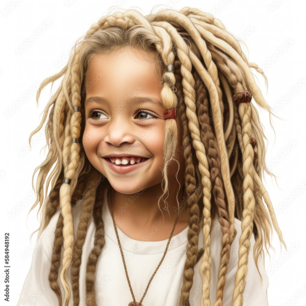 martin years old long thick blonde hair dreadlocks and necklace ...