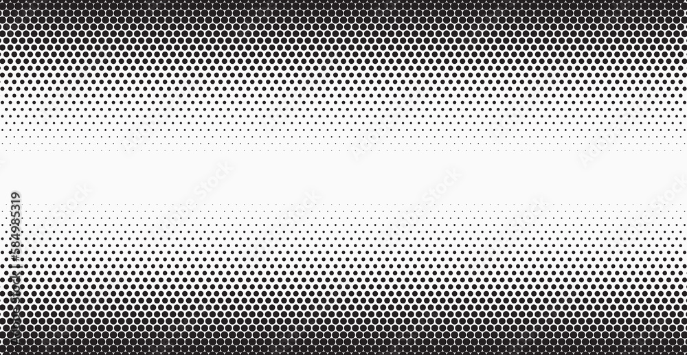 Monochrome Dots Background. Fade Texture. Vintage Pop-art Backdrop ...