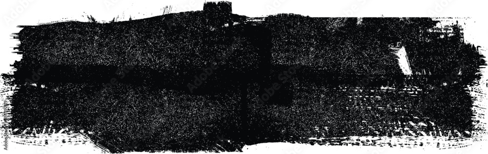 Glitch distorted geometric banner . Noise destroyed background . Trendy ...