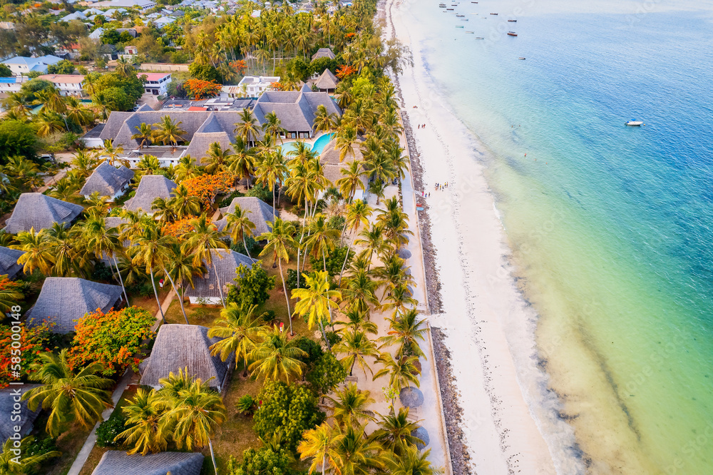The white sandy beaches of Zanzibar are the ideal spot for spending ...