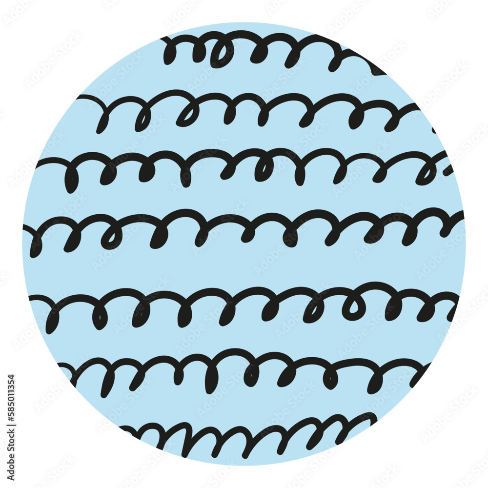 Set of round abstract shapes backgrounds patterns icons for social ...