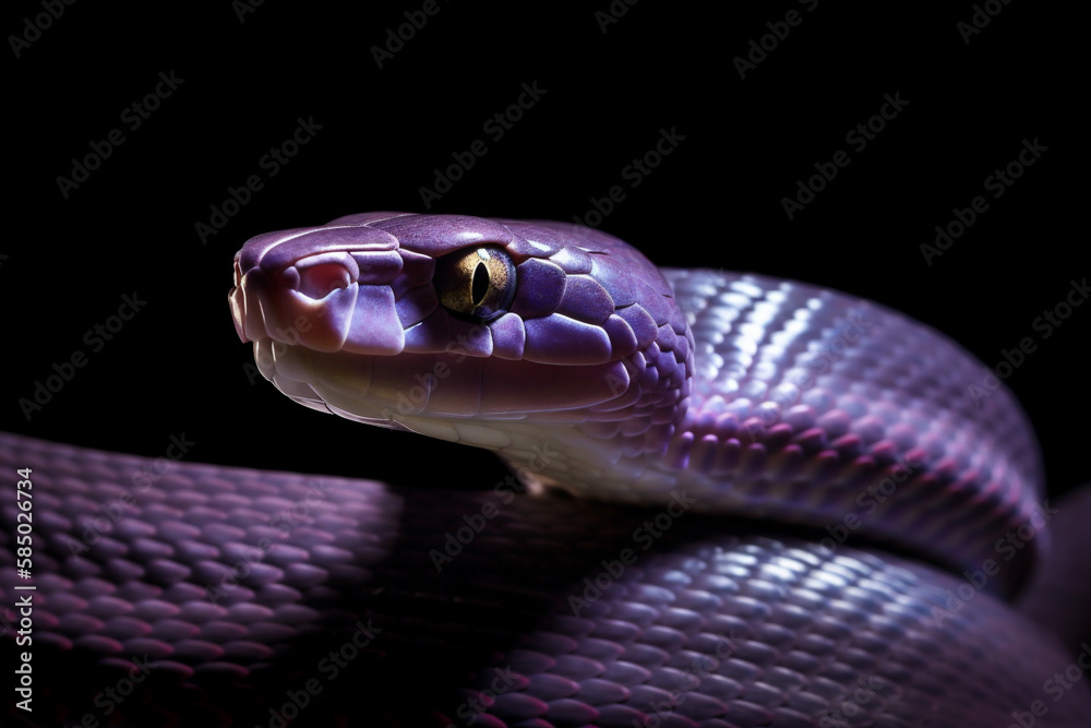 Pit Viper Snake Purple