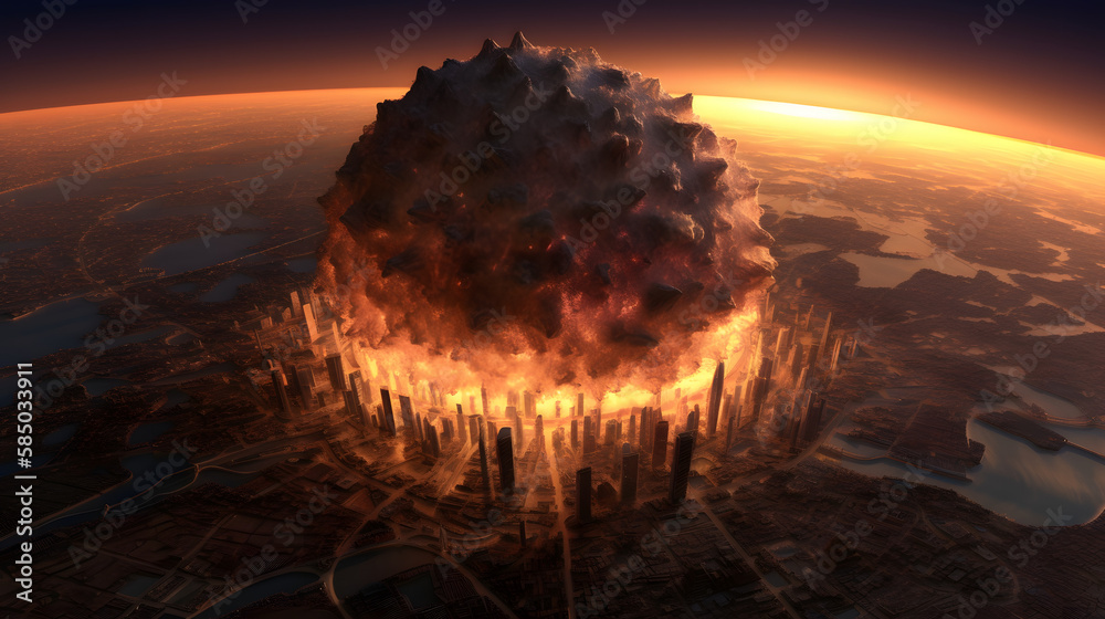 300 km satellite view, 25 km hyperrealistic high detailed smoke burning ...