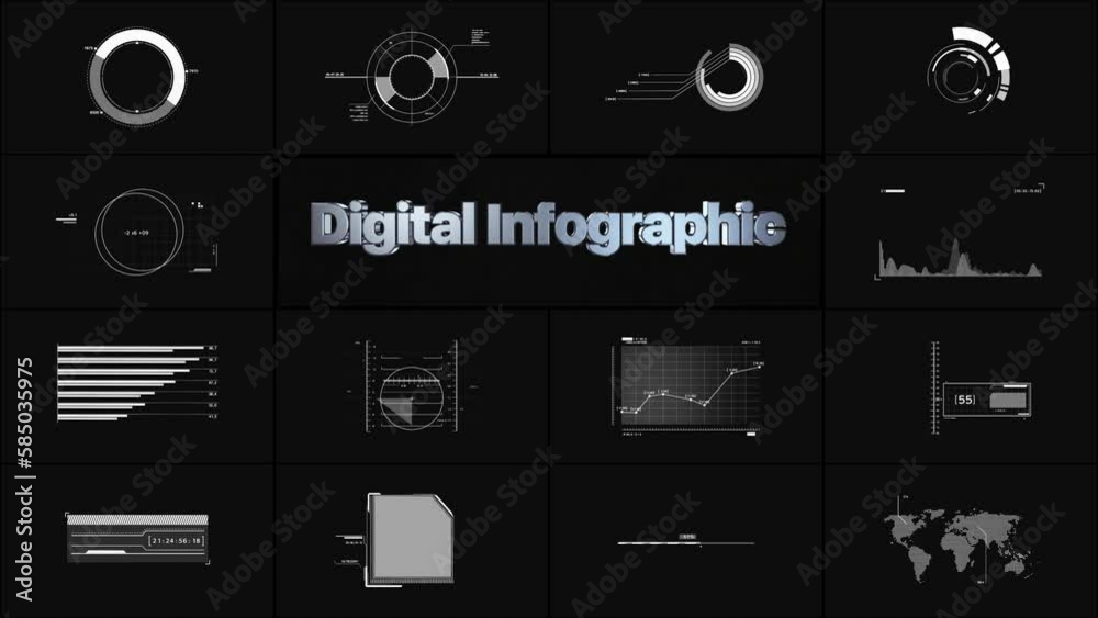 Digital Infographic Motion Graphics Pack 01 is a pack contains 26 ...