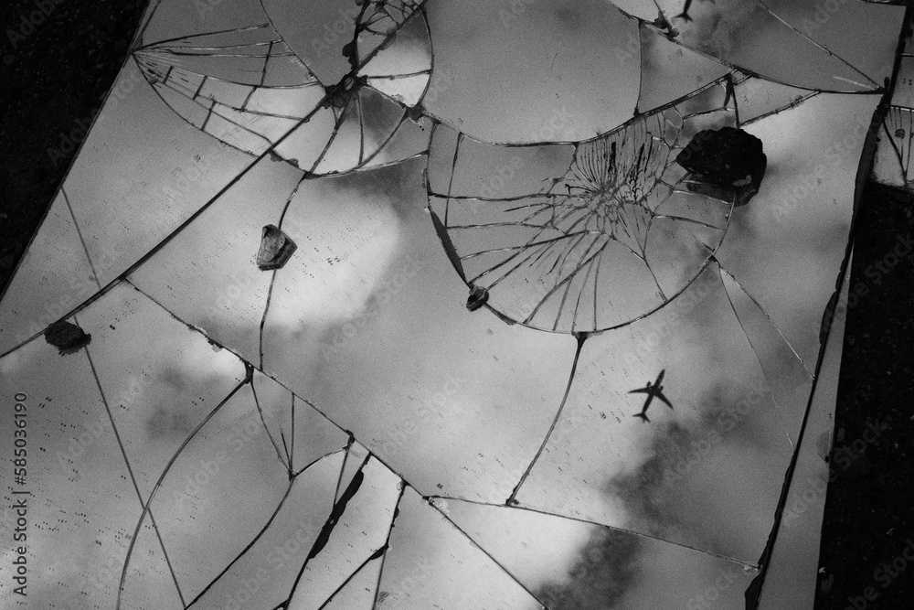 Broken mirror. Stock Photo | Adobe Stock