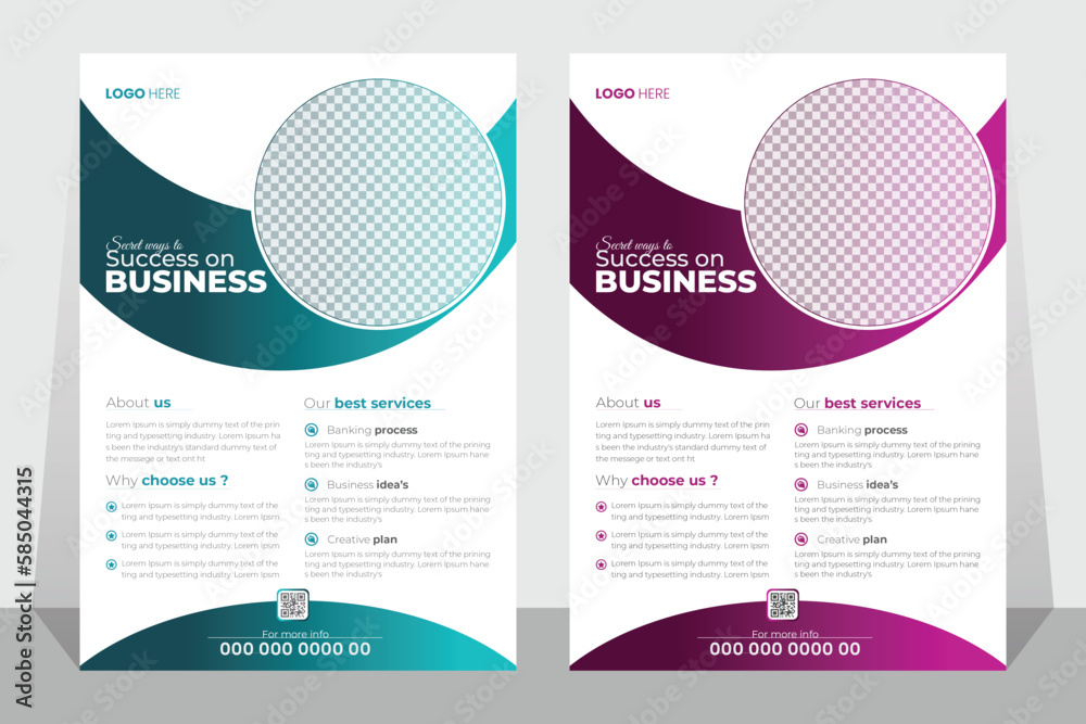business flyer ,corporate flyer ,layout design vector template design ...