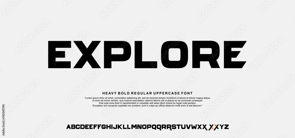Modern Bold Heavy Font. Typography urban style alphabet fonts for ...