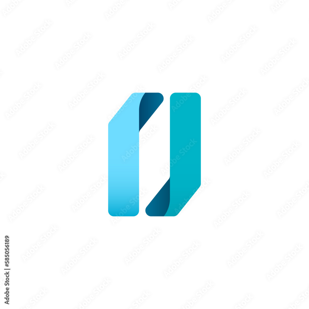 Paper alphabet origami font, for your logo design with shadow, multi ...