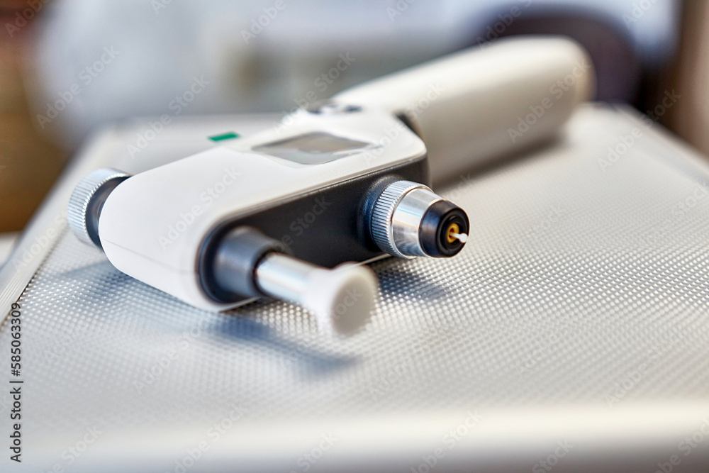 Ophthalmology. Vision test. Device for measuring intraocular pressure ...