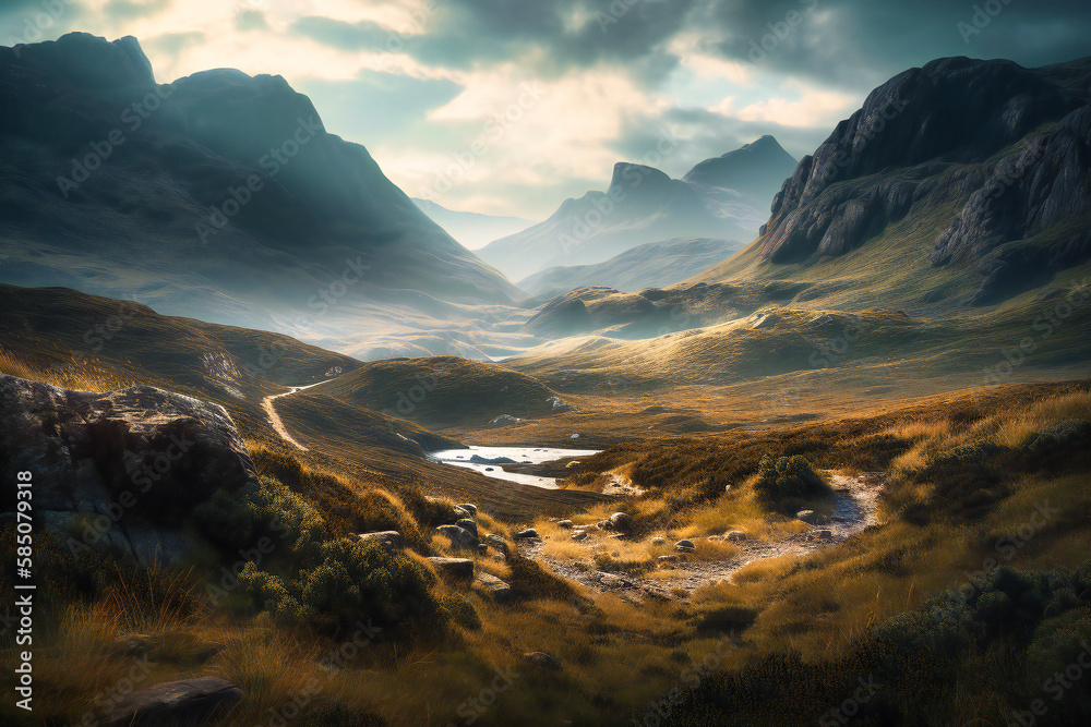 The rugged and remote landscapes of the Scottish Highlands offer a wild ...