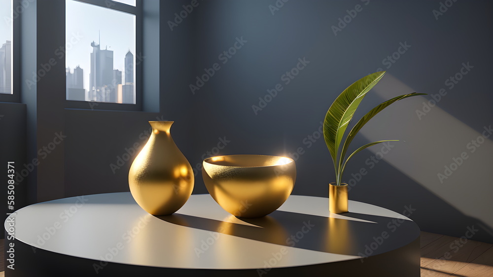 display product abstract modern scene with geometric 3d podium platform ...