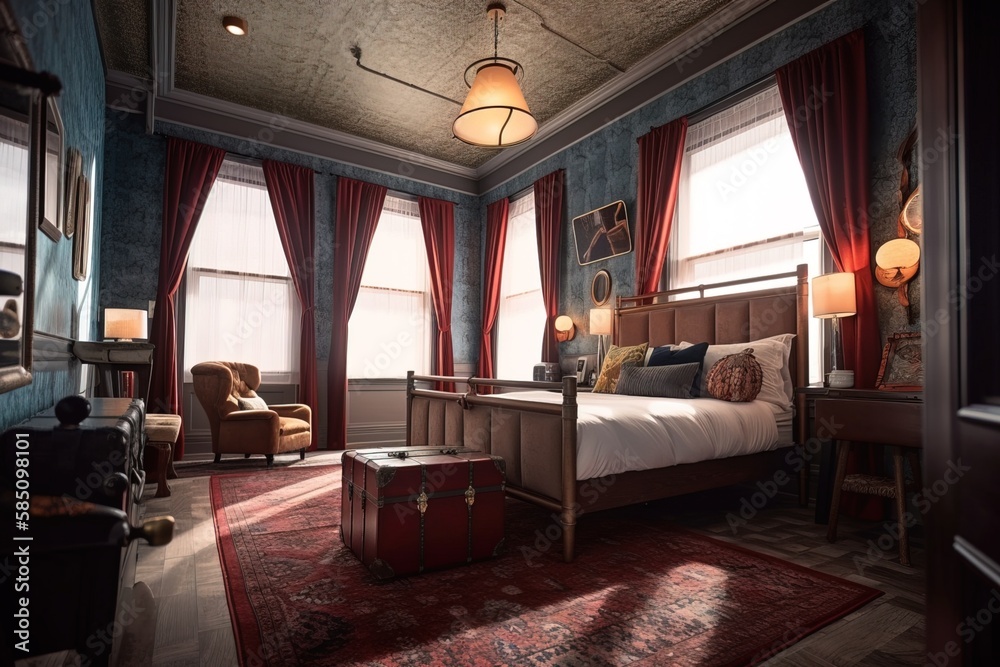 vintage victorian british inspired room bedroom, idea inspirational ...