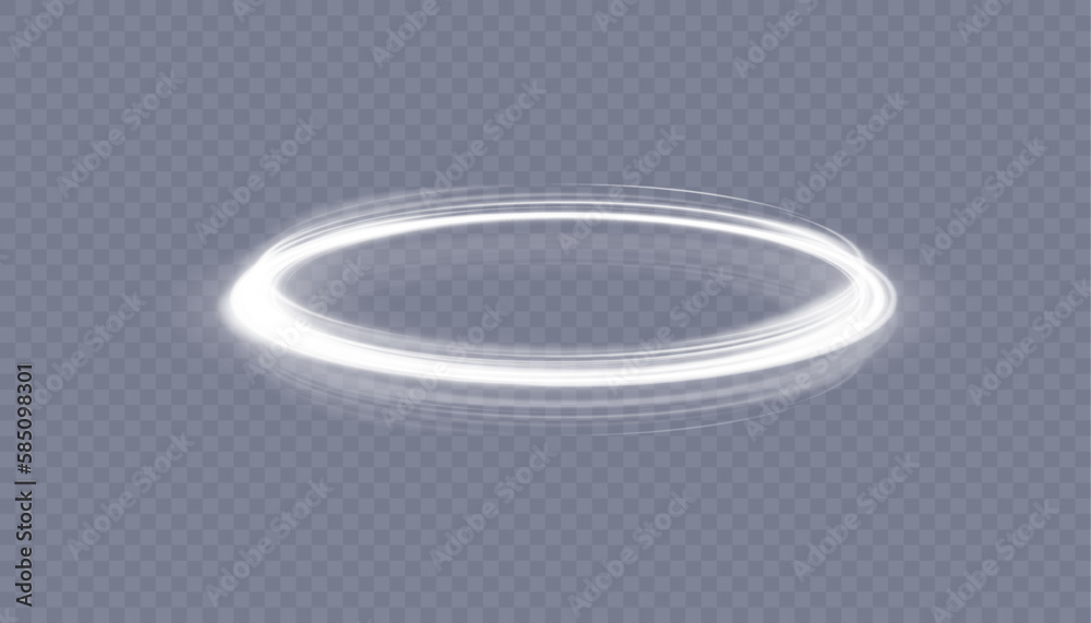 Vector illustration of dynamic light sources on a transparent ...