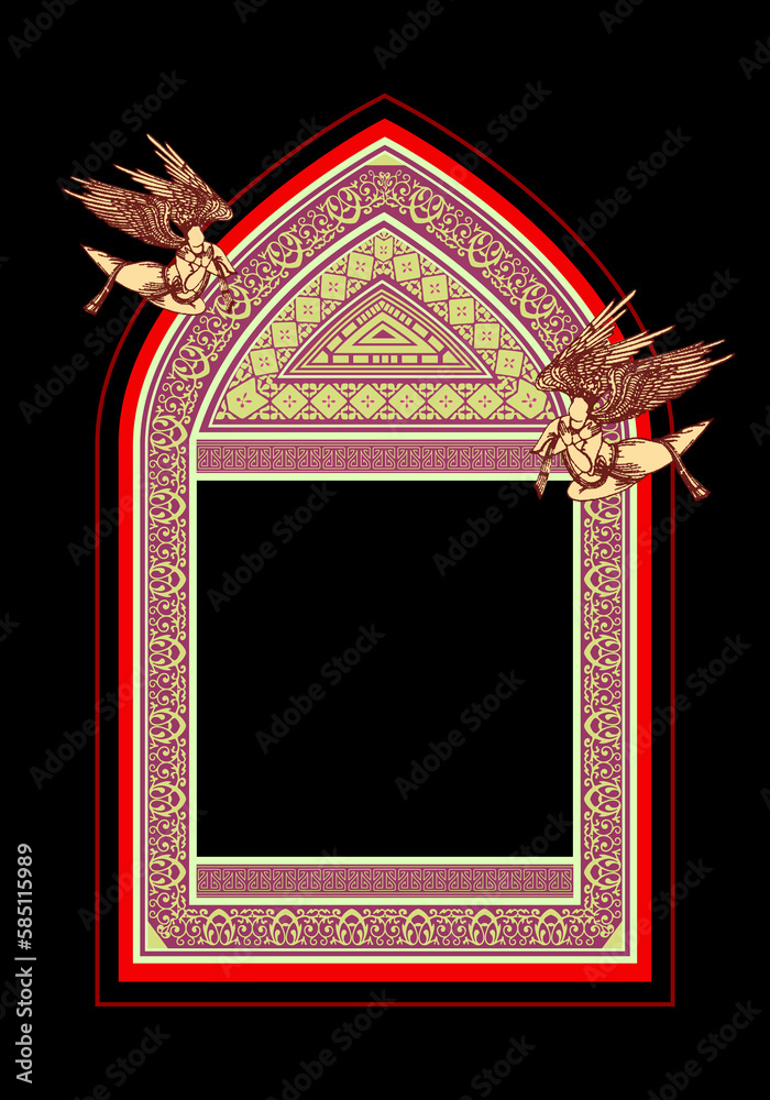 Islamic Religious background hd in traditional Persian style suitable ...