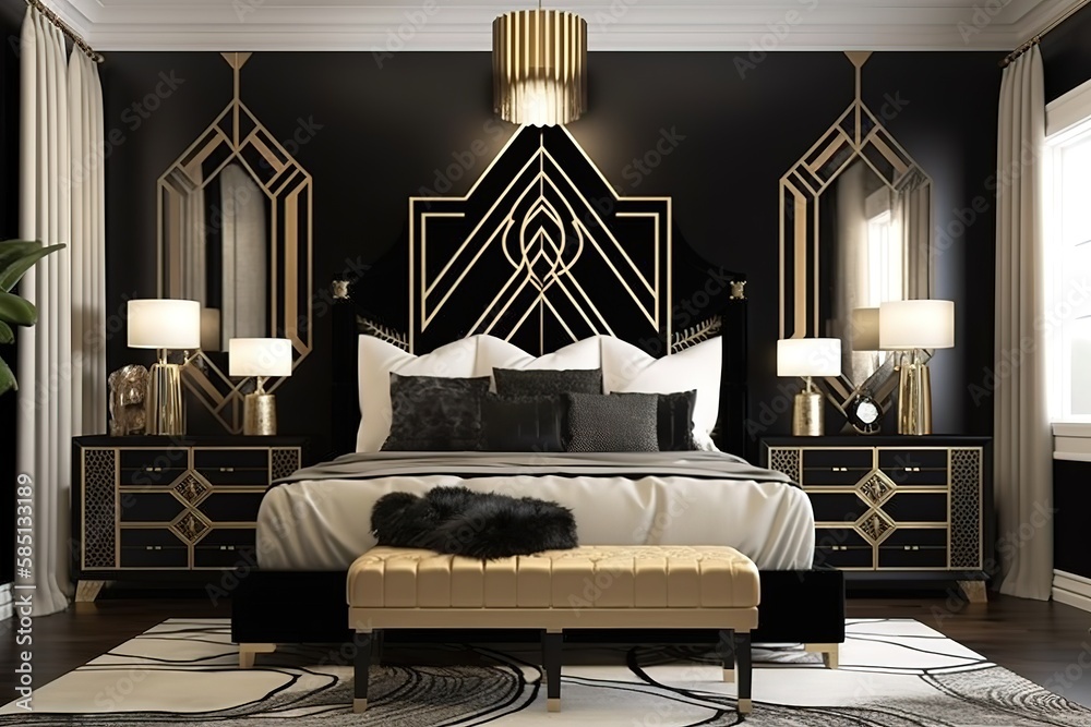 Art Deco Bedroom: Create a glamorous bedroom with an Art Deco ...