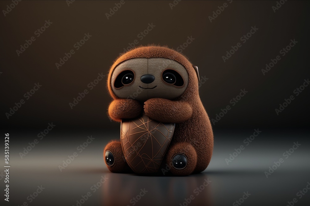 Experience a surreal world in 8K Ultra Realistic with a Cute Sloth ...