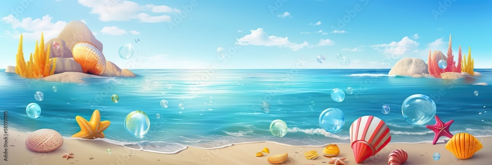 Summer background, Summer tropical sea background, sand beach ...