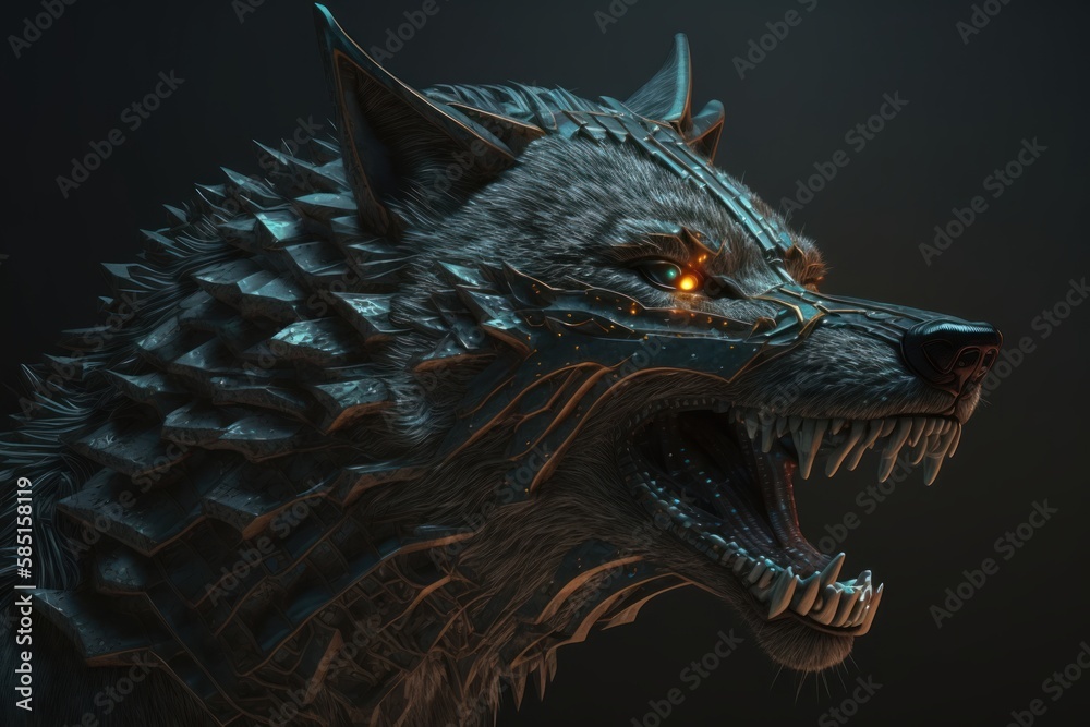 Futuristic Ultra Realistic 8K Designs of Ferocious Werewolves, Dragons ...