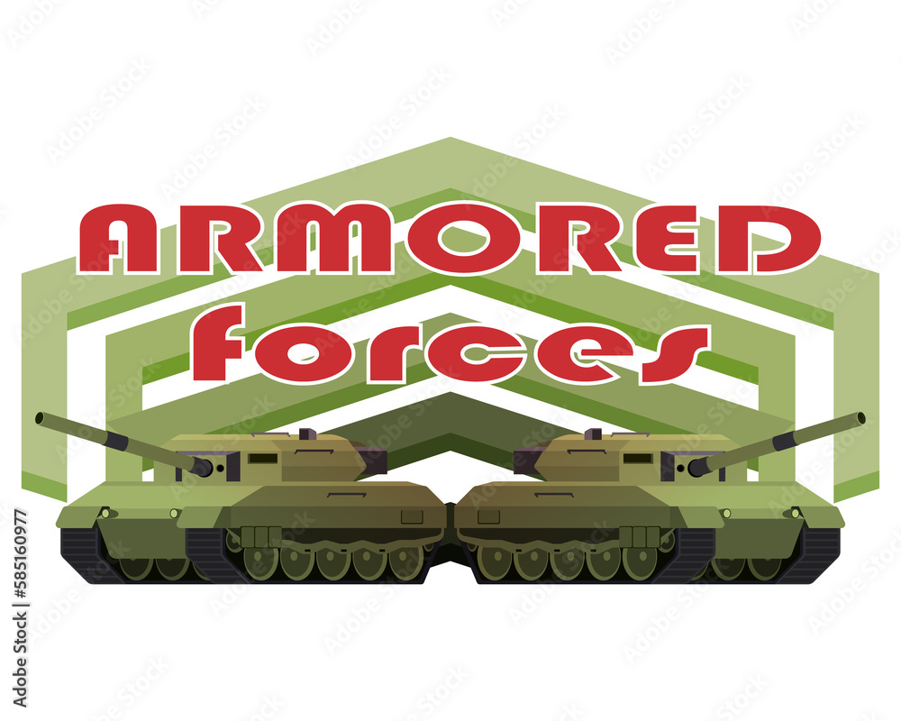 Vintage military emblem. Armored tank badges and logo. Colorful PNG ...