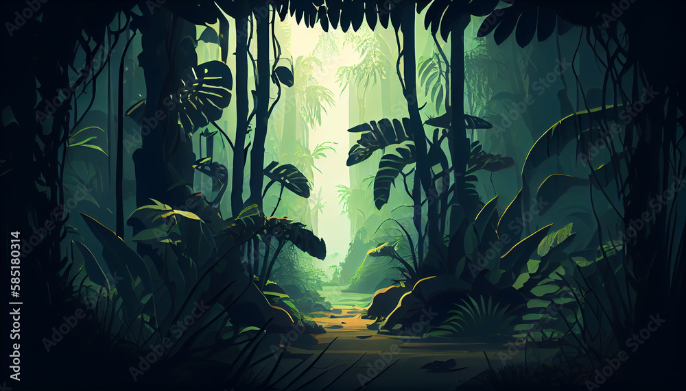 2d Jungle Background