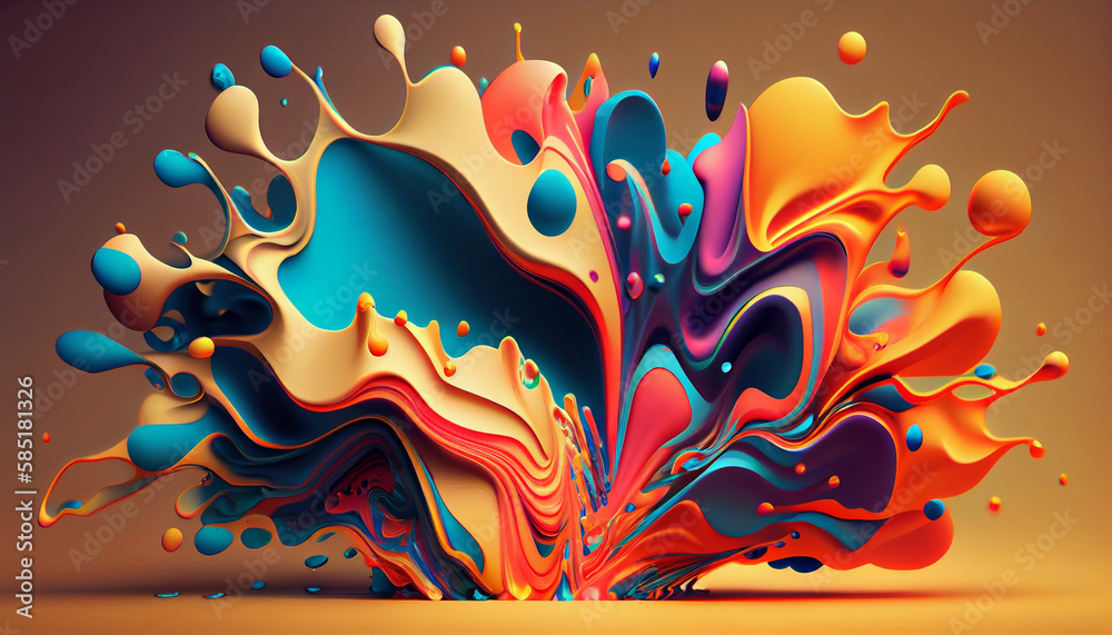 Discover a dreamy 3D abstract background blending pastel colors and ...