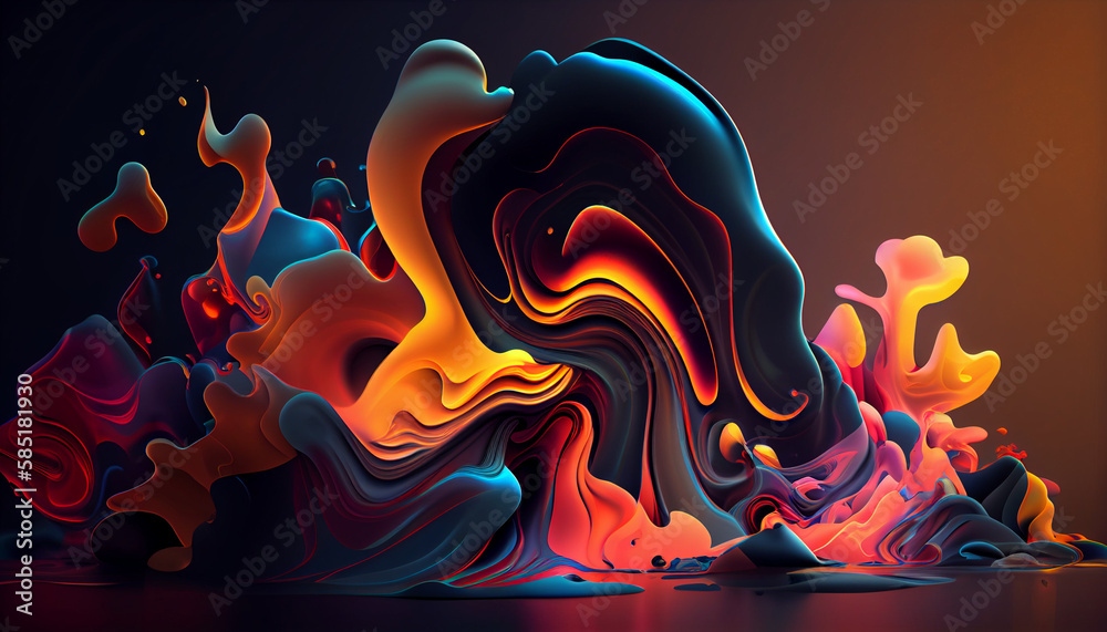 Discover a dreamy 3D abstract background blending pastel colors and ...