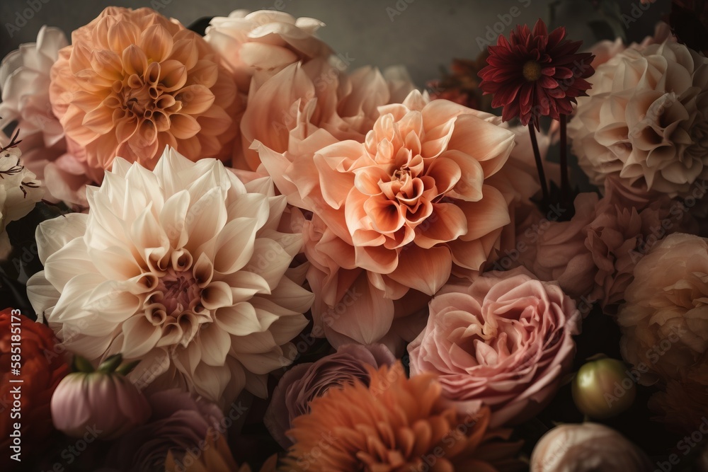 a bunch of flowers that are in the middle of a bunch of flowers in the ...