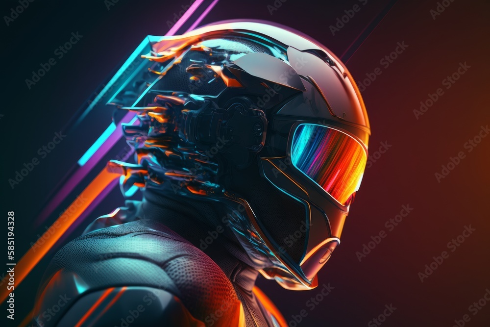 Dark Fantastic Warrior: A Cyber-Rider in 8k Ultra Realism with ...