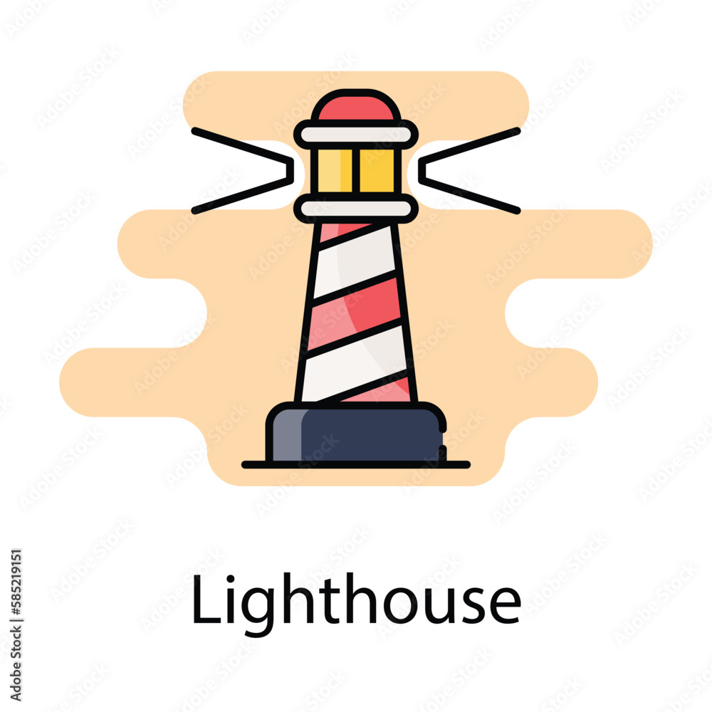 Lighthouse icon. Suitable for Web Page, Mobile App, UI, UX and GUI ...