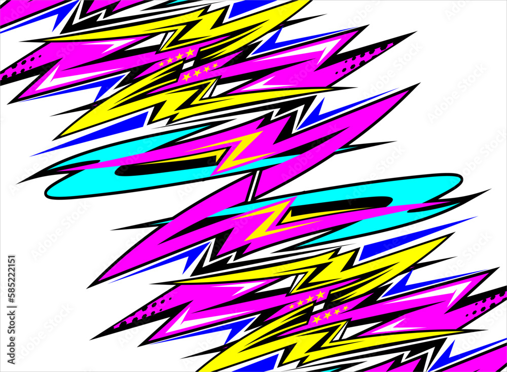 Design vector racing background with a unique pattern and a combination ...