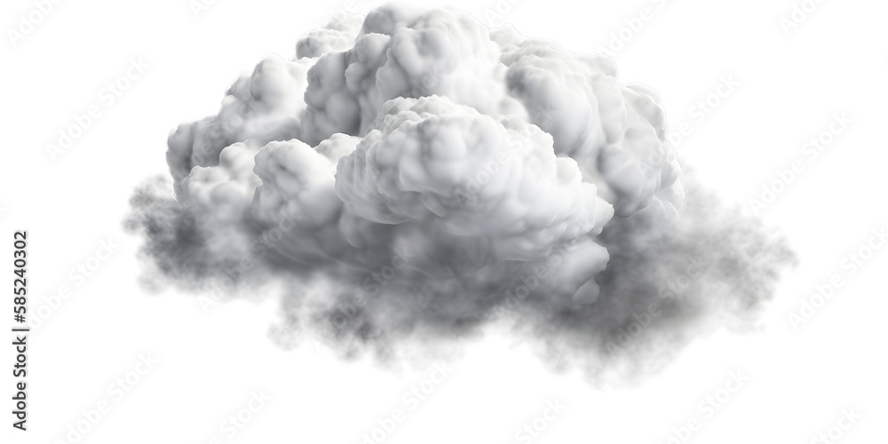 dark rain cloud isolated, white transparent background Stock ...