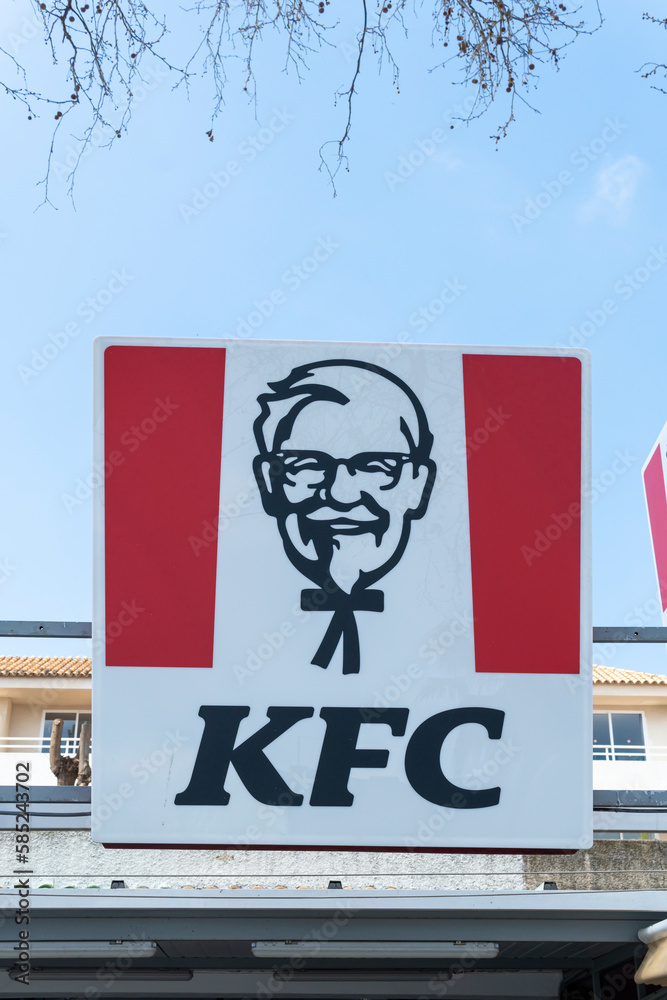 Poster of the fast food company KFC Stock Photo | Adobe Stock