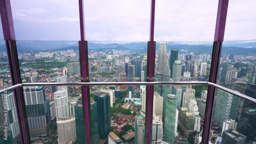 Observation deck Sky Deck KL Tower Kuala Lumpur TV tower. famous ...