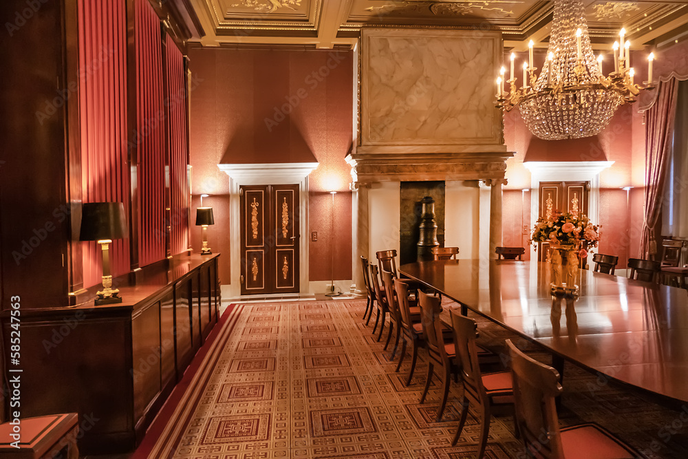 Amsterdam Royal Palace on Dam Square (Koninklijk Paleis) opened in 1655 ...
