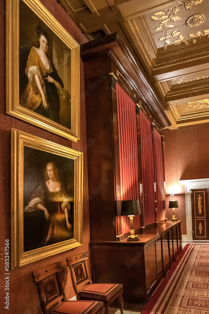 Amsterdam Royal Palace on Dam Square (Koninklijk Paleis) opened in 1655 ...
