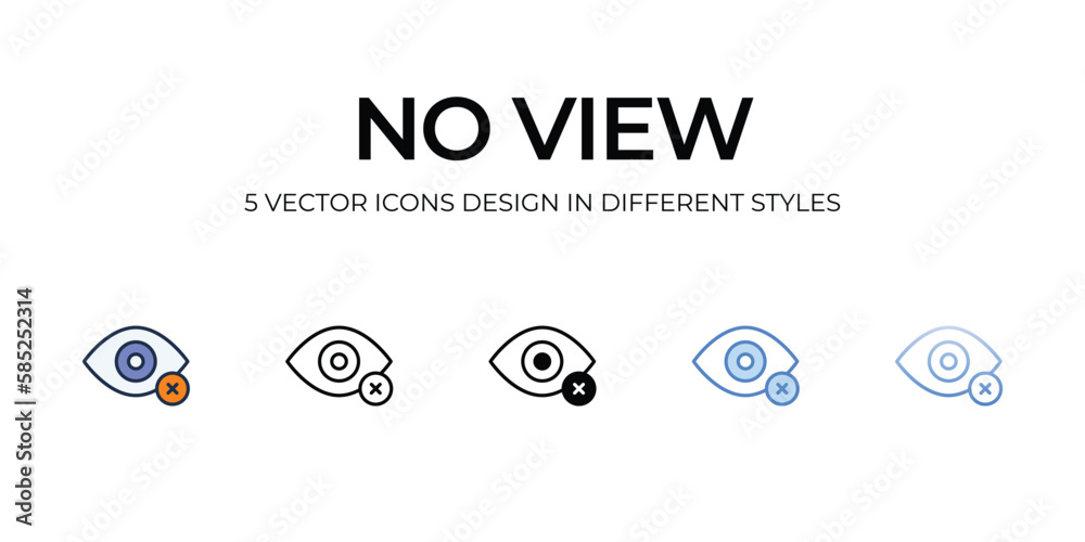 No View icon. Suitable for Web Page, Mobile App, UI, UX and GUI design ...