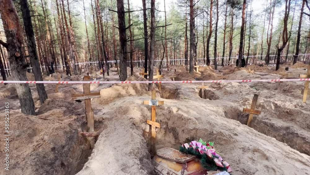2022 - Mass graves suggest Russian war crimes and genocide in a forest ...
