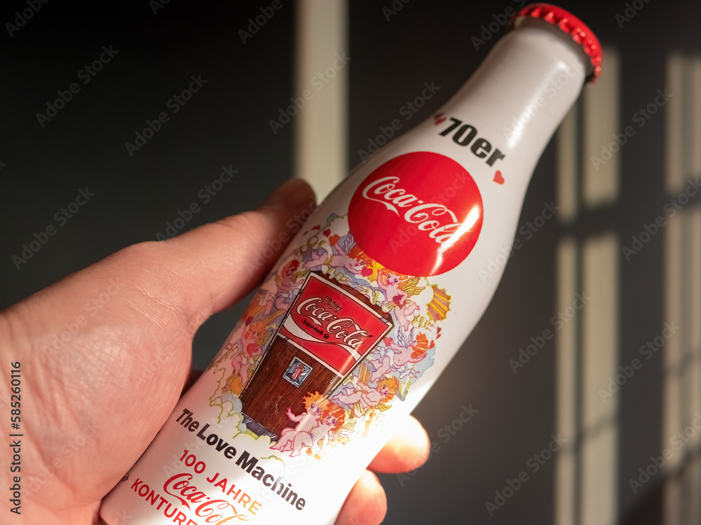 GERMANY - MAR 24, 2023: Contour bottle "70s" from the special edition ...