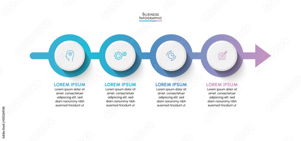 Business data visualization. timeline infographic icons designed for ...