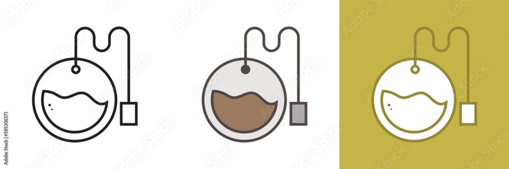 The tea ball infuser icon represents a simple yet effective way to ...